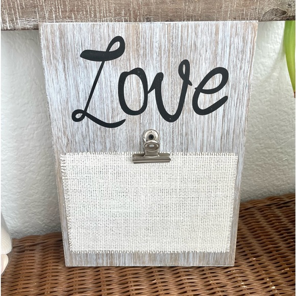 Hobby Lobby | Wall Decor | Nwt Wooden Love Clipboard Hanging Decor ...